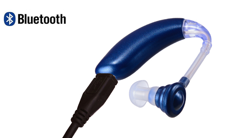 BTE Bluetooth Hearing Aids With Rechargeable Batteries, Hearing Aids ...