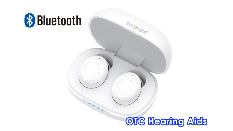 Mini Bluetooth Rechargeable Hearing Aids OTC For Both Ears Adjustable ...