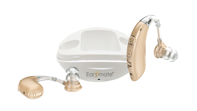 Dual Rechargeable BTE Smallest Behind The Ear Hearing Aid Price - Earsmate