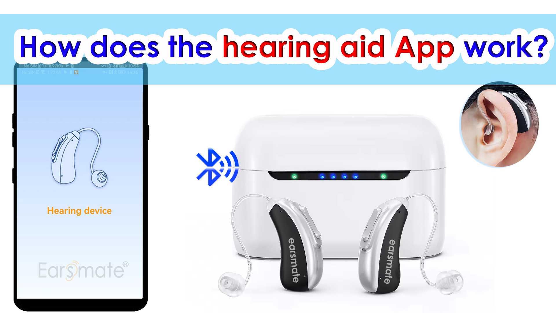 How does the hearing aid app work | Earsmate Bluetooth G22BT