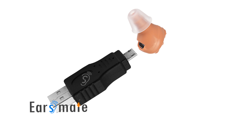 USB Rechargeable The Best Invisible In The Ear Hearing Aids - Earsmate